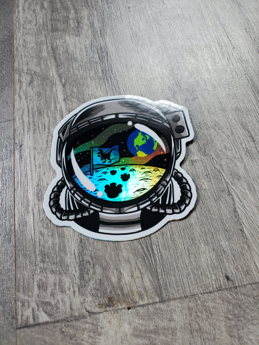 The Landing Helmet Holographic Sticker – Aerospace Mission Operations